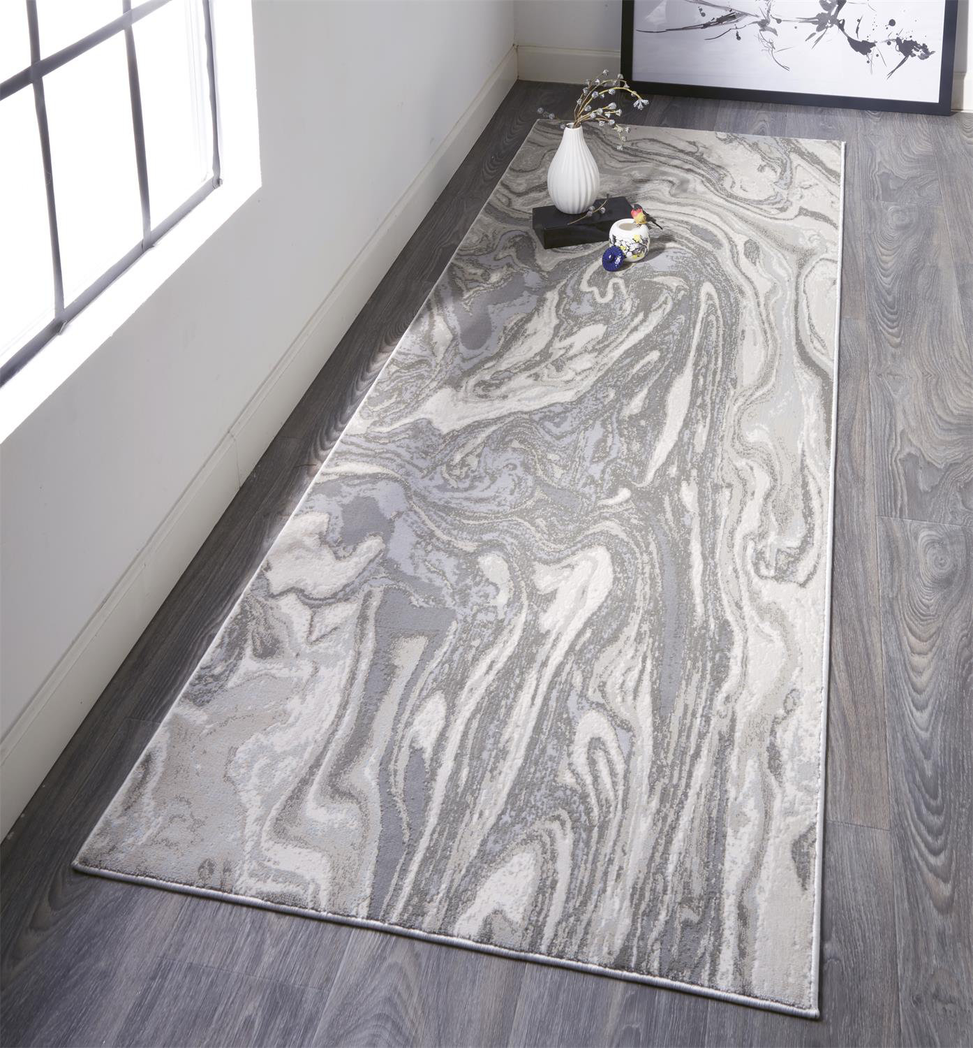 Brayden Studio® Ayres Silver Gray Area Rug & Reviews | Wayfair