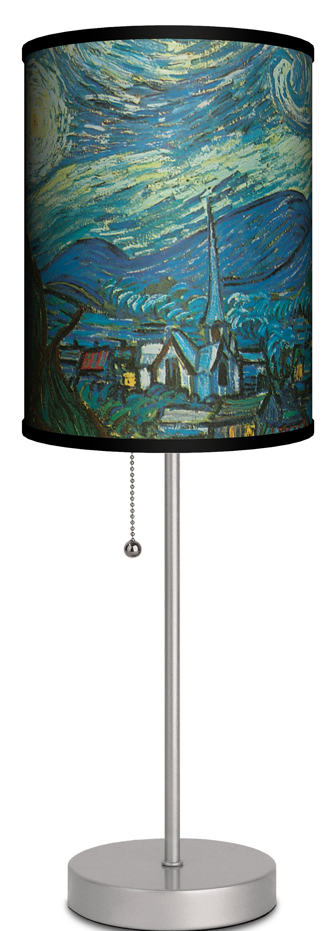 Ebern Designs Pankratz Starry Night By Vincent Van Gogh 19" Table Lamp ...