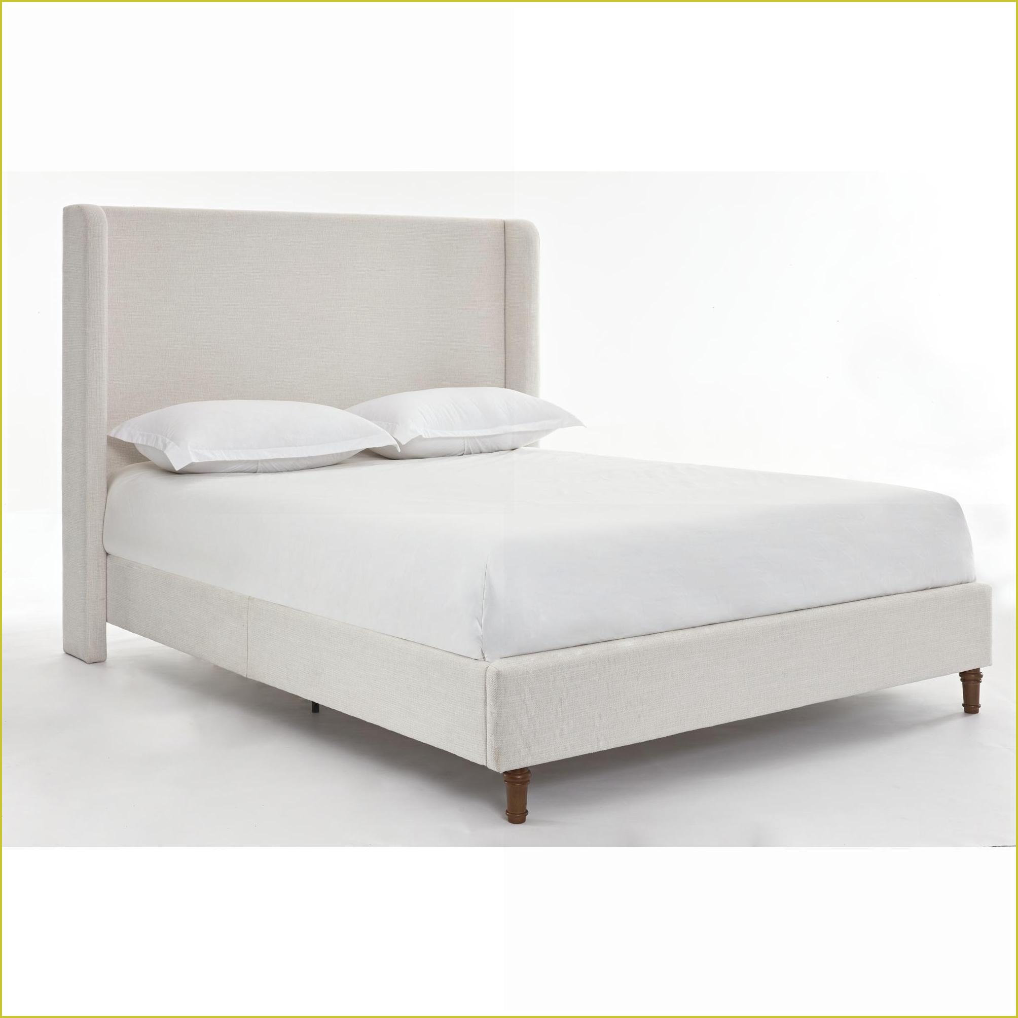 Latitude Run® Queen Size Metal Wingback Bed Frame with 54'' Ivory ...