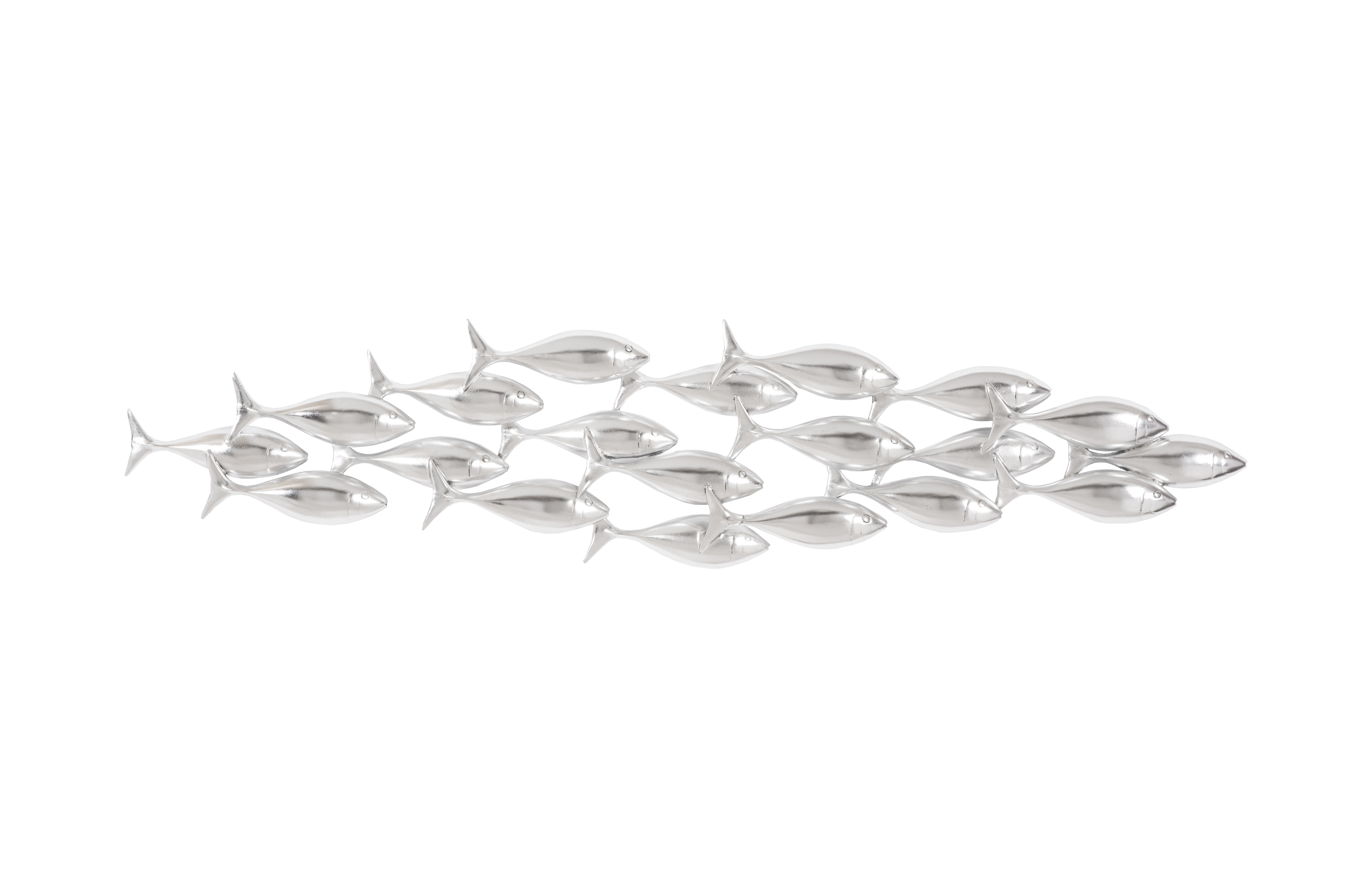 Phillips Collection School Of Fish Wall Decor In Silver Leaf | Wayfair