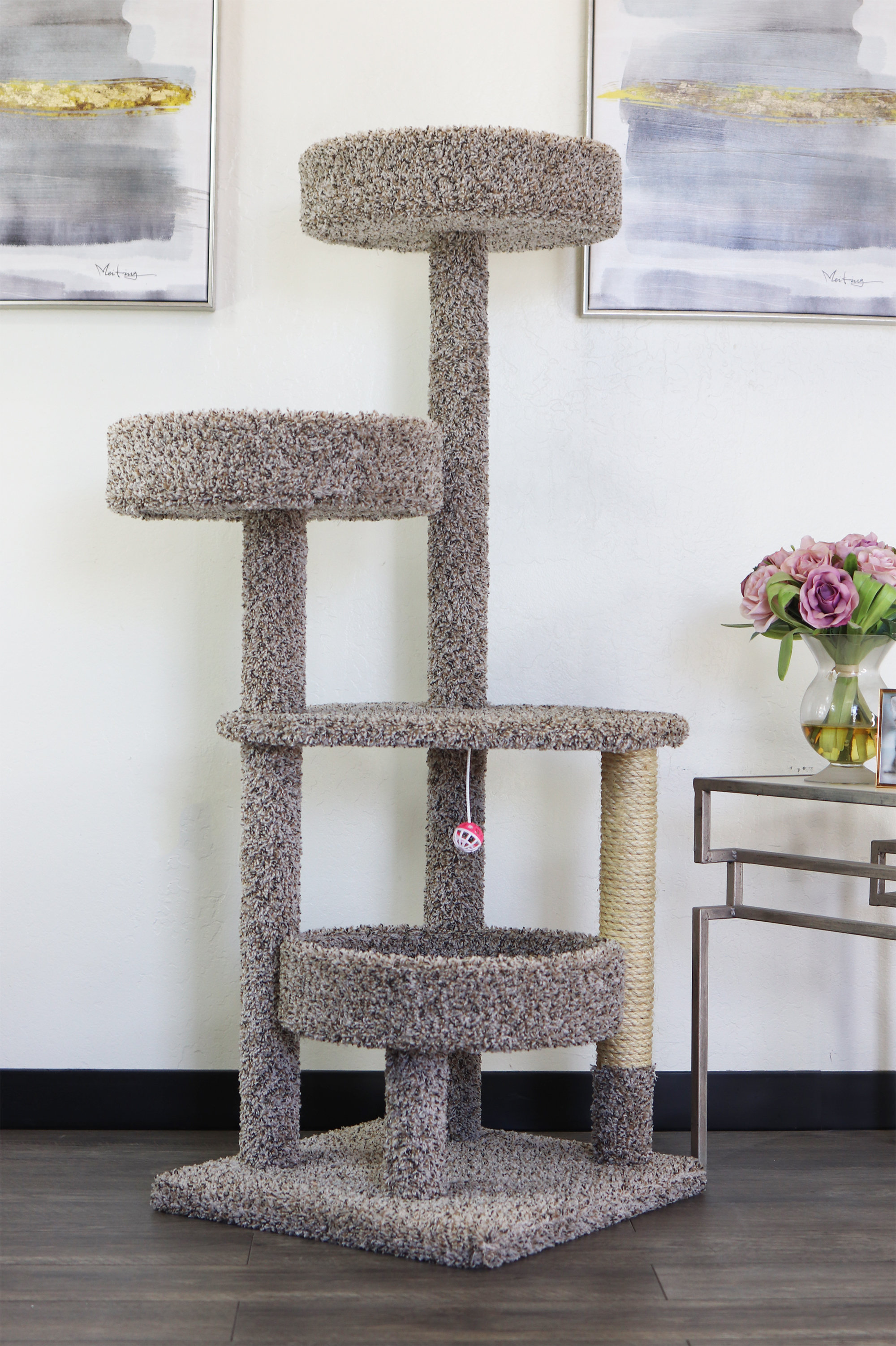 New Cat Condos 54'' H Cat Tree & Reviews | Wayfair