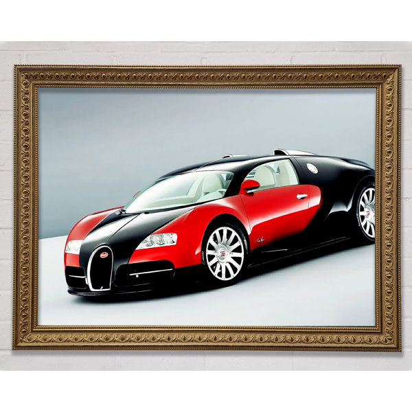 Ebern Designs Bugatti Veyron Red And Gold Side Profile - Single Picture ...