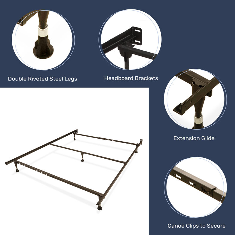 The Twillery Co.® Pomona Advanced Bed Frame with Steel Rivets & Reviews ...