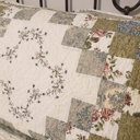 ModernHeirloom Olivia Embroidered Patchwork Single Bedspread/Coverlet ...