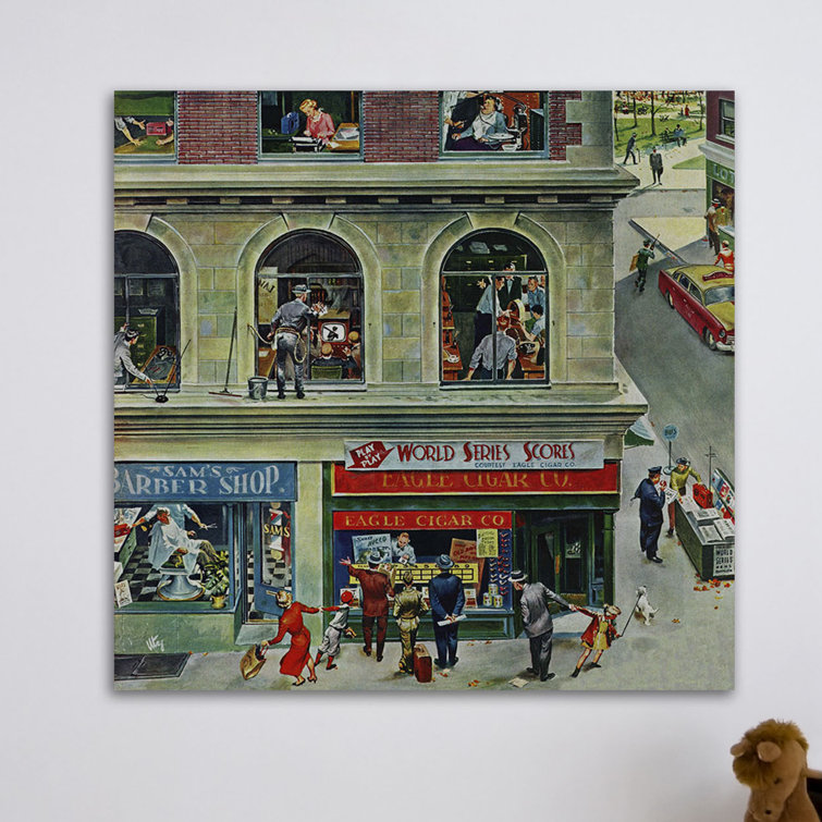 East Urban Home World Series Scores by Thornton Utz - Wrapped Canvas ...