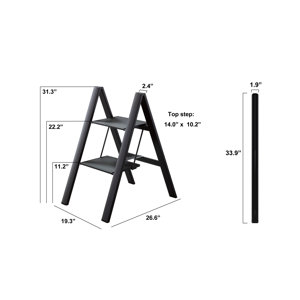 Slim Step Urbanity 2 - Step Aluminum Lightweight Folding Step Stool ...