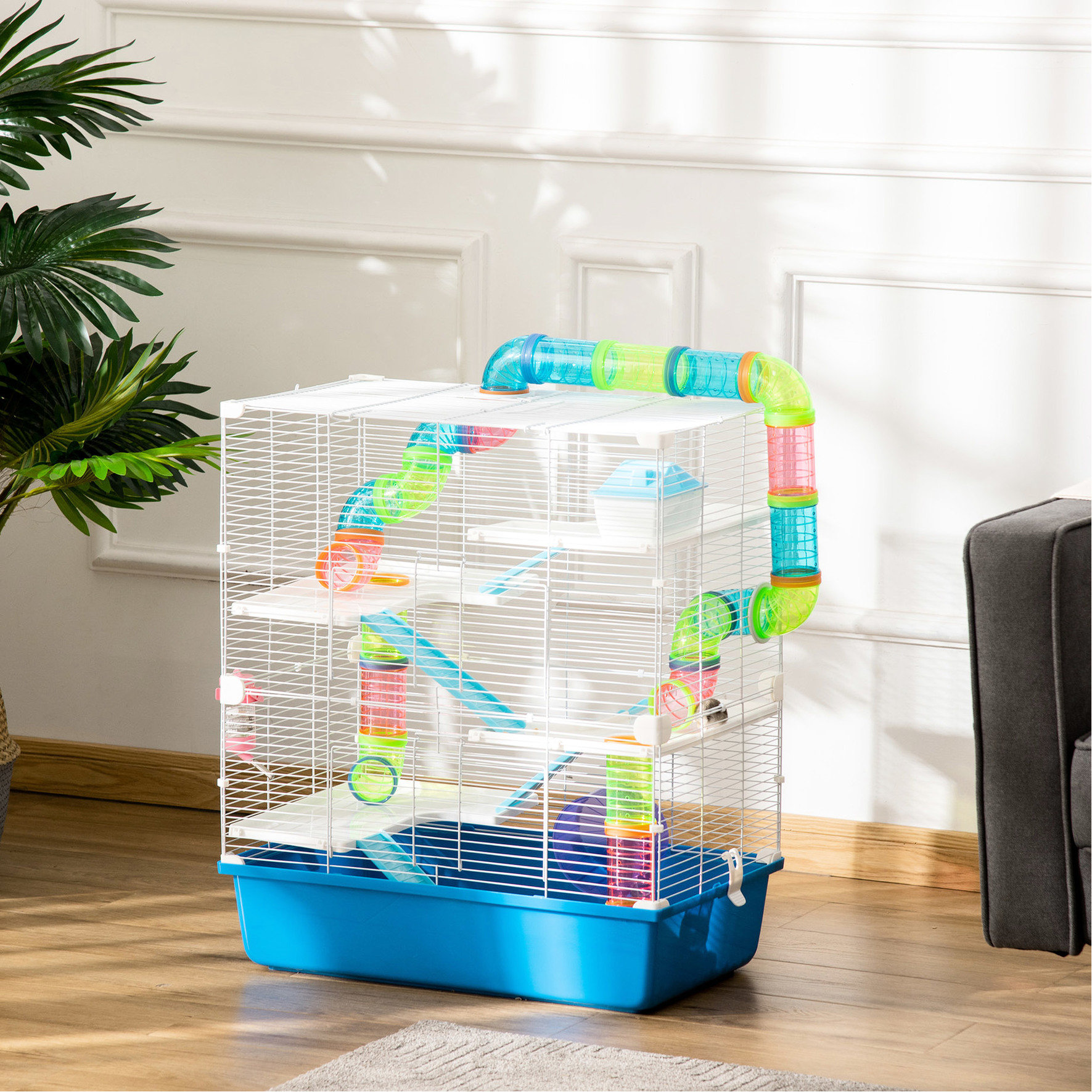 Tucker Murphy Pet™ Extra Large Hamster Cage 23" - 5 Tier With Tubes ...