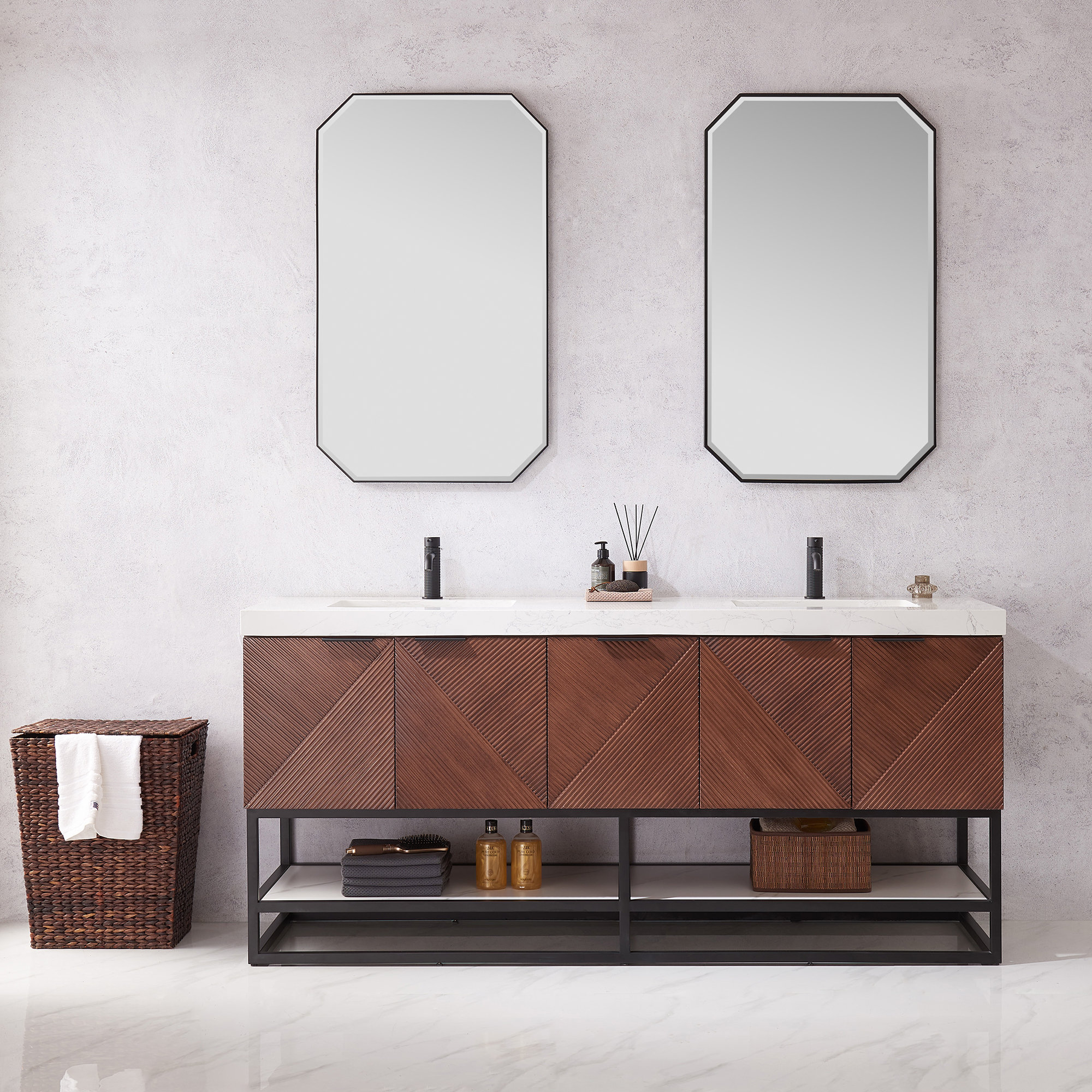 Willa Arlo™ Interiors Boydton 72 Free Standing Double Bathroom Vanity ...