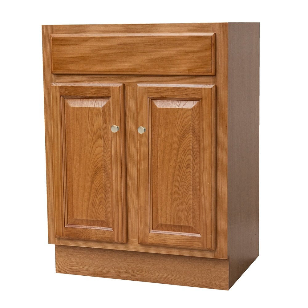 GCC 24'' Honey Amber raised panel vanity cabinet & Reviews | Wayfair