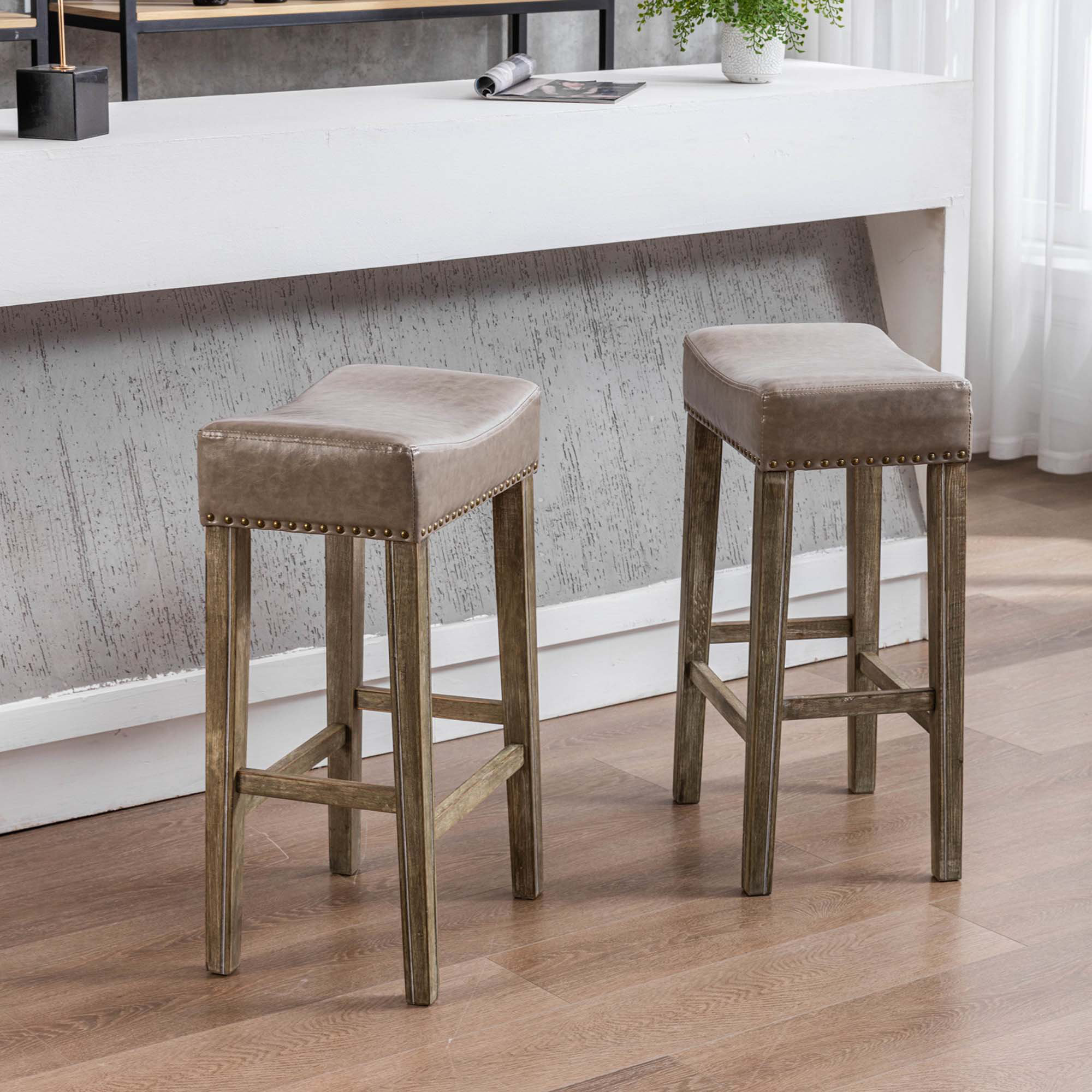 Red Barrel Studio Counter Height 26" Bar Stools For Kitchen Counter ...