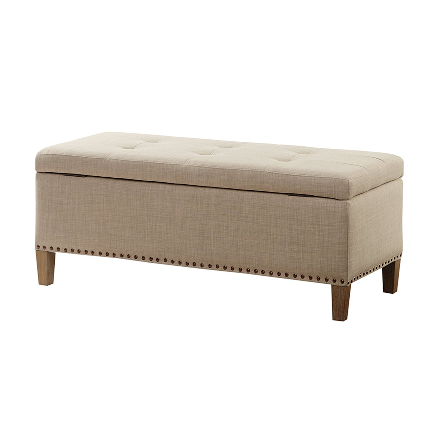 Latitude Run® Polyester Upholstered Storage Bench | Wayfair