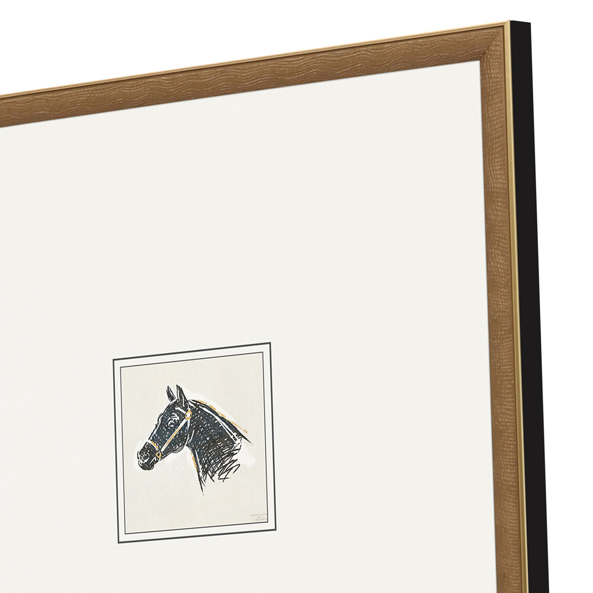 Alcott Hill® Bellmon Equestrian Study Framed On Paper 2 Pieces Print ...