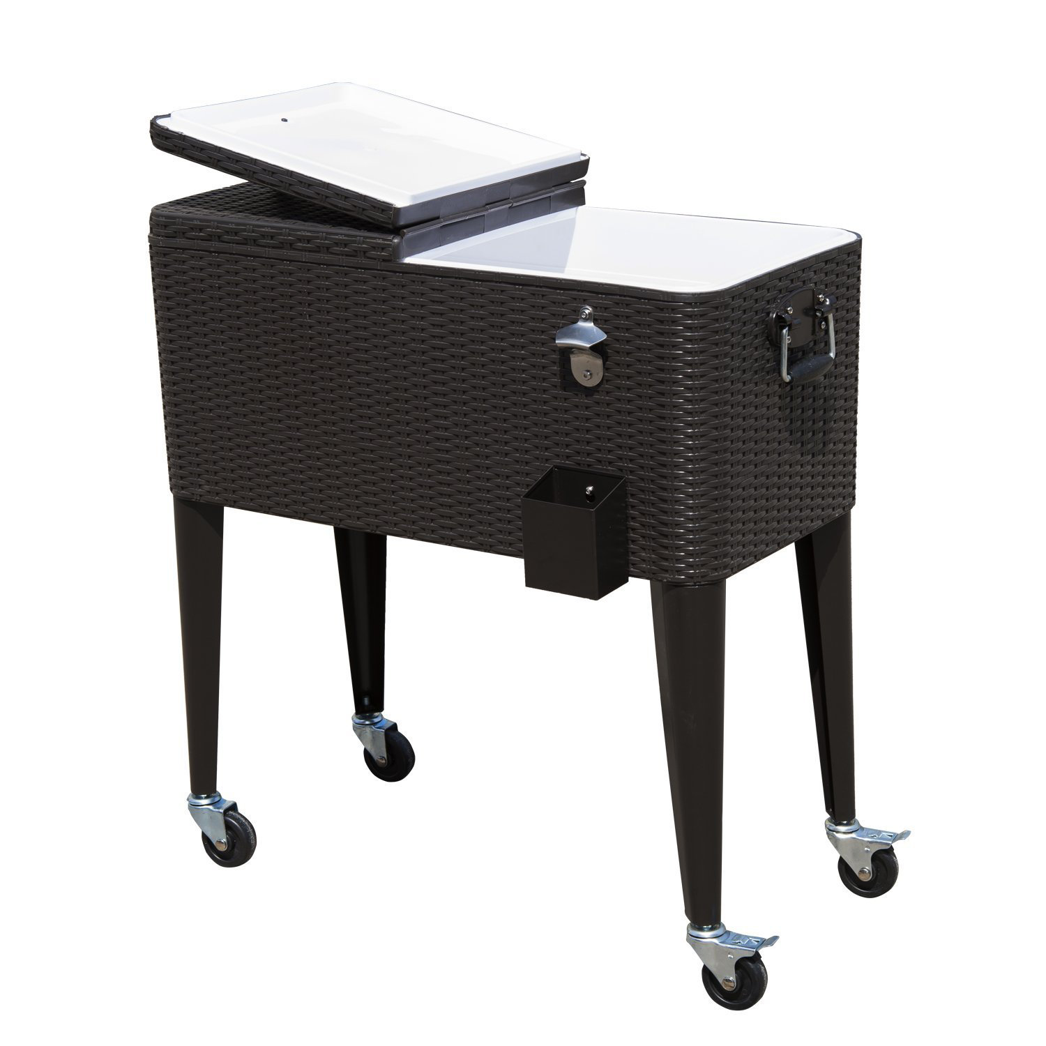 Outsunny 80 Qt. Portable Rolling Cooler & Reviews | Wayfair