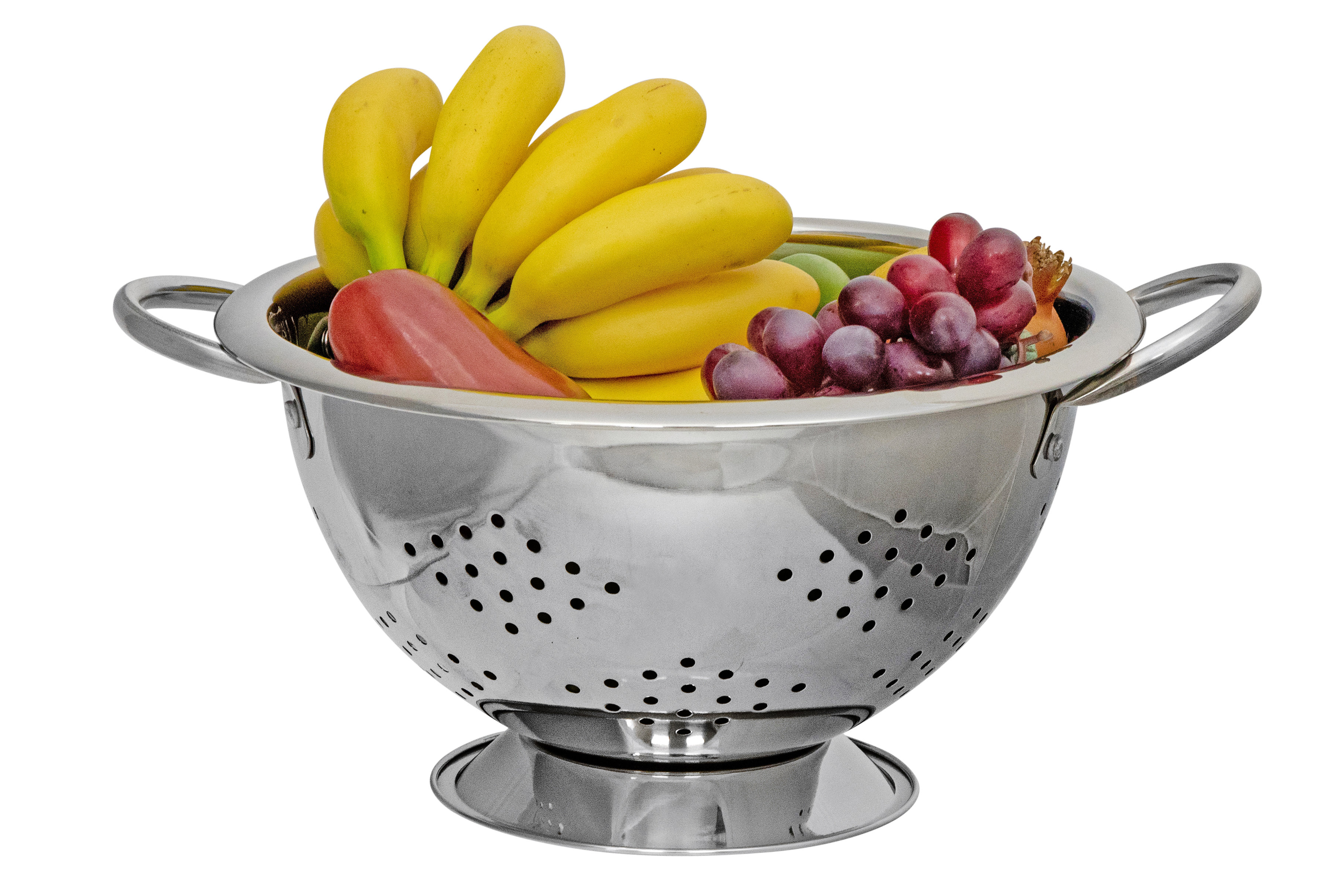 iH casadécor IH Casa Decor Stainless Steel Deep Colander With Handles ...