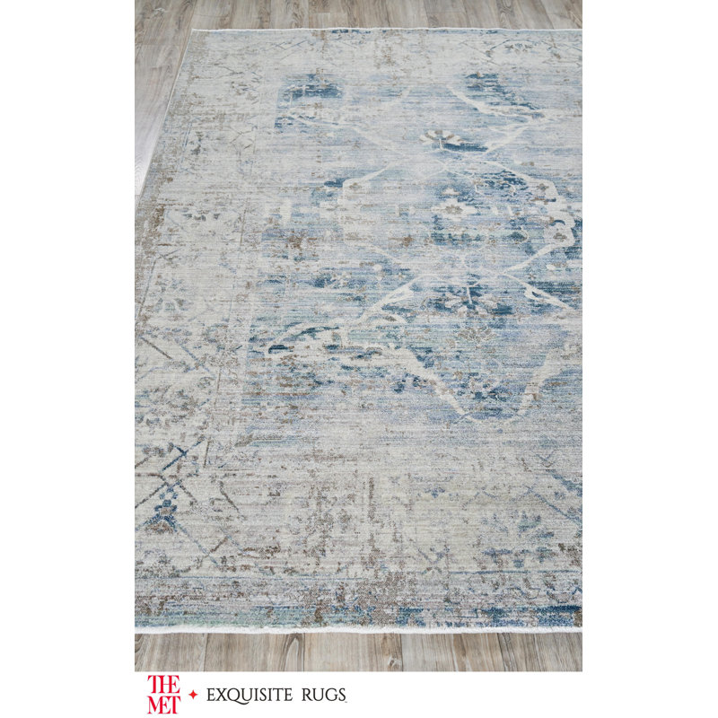 Exquisite Rugs The Met x Exquisite Rugs Vintage Looms Light Blue/Beige ...
