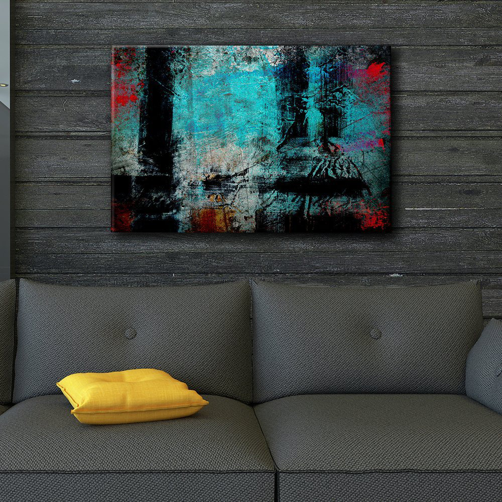 IDEA4WALL Abstract Watercolor Background Rustic Art On Canvas Print ...