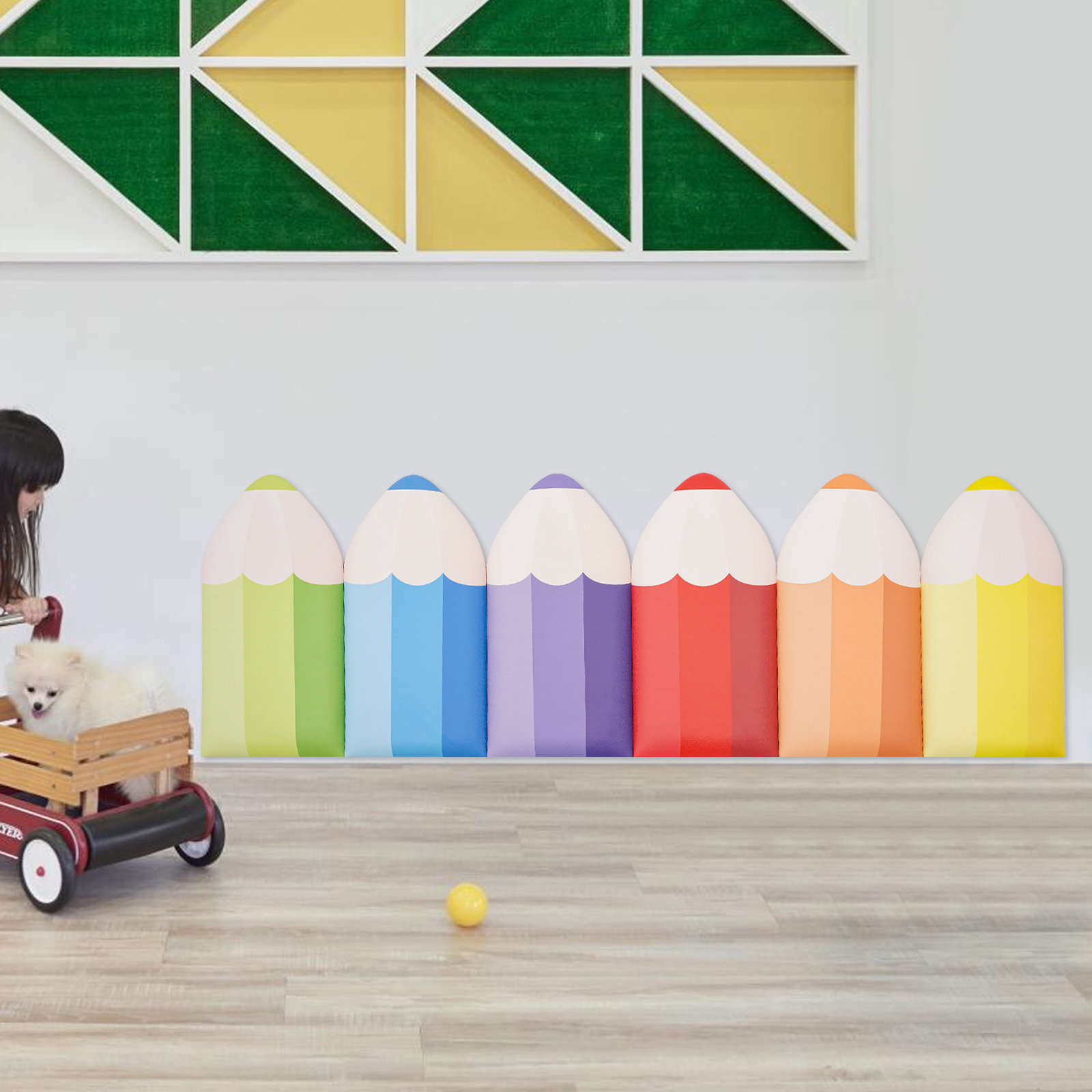 CNCEST 3D Pencil-Shaped Wall Padding | Wayfair