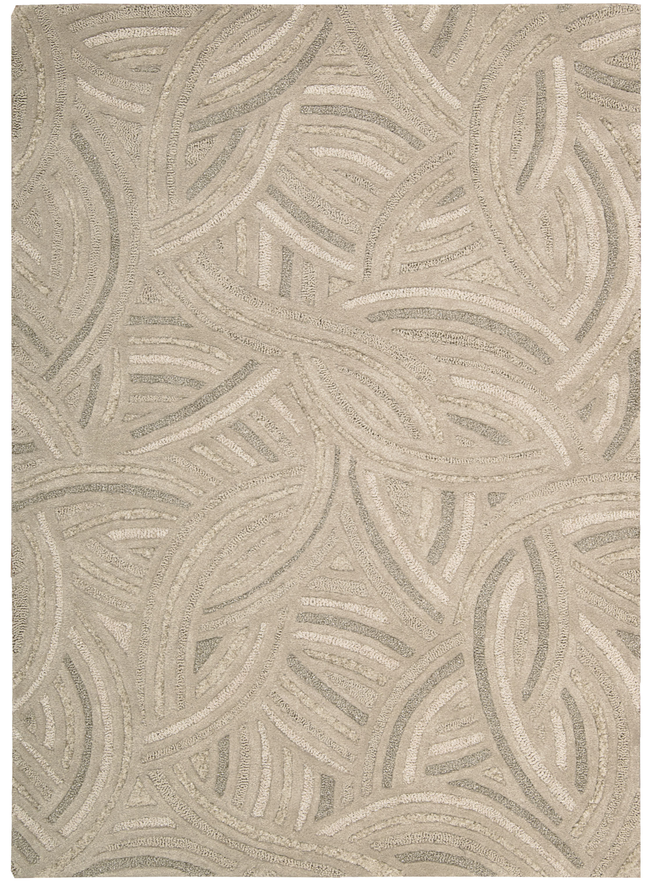 Orren Ellis Roby Abstract Handmade Tufted Wool Desert Sand Area Rug ...