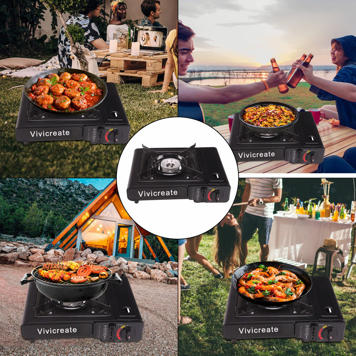 Vivicreate Single Burner Butane Outdoor Stove & Reviews | Wayfair