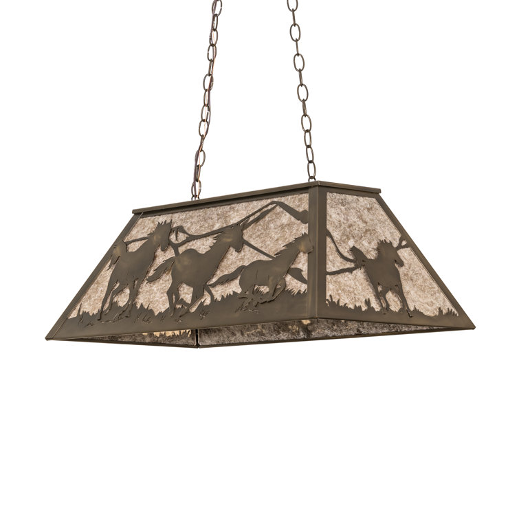 Meyda Lighting 6 - Light Antique Copper Pool Table Lights Pendant | Wayfair