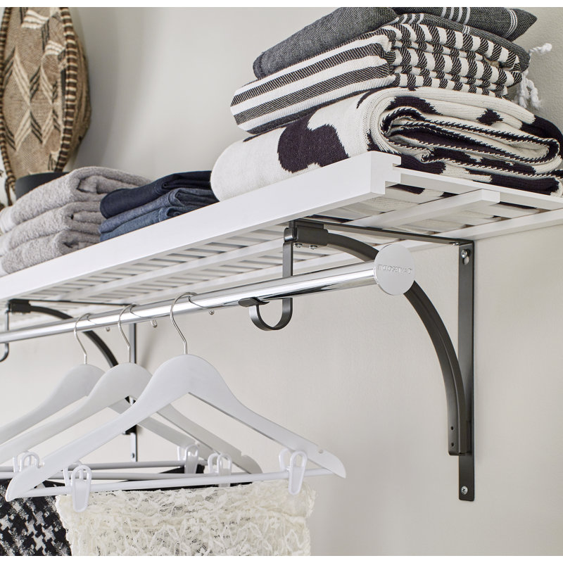 ClosetMaid Premium Wood Shelving Hang Rod Support Hook & Reviews | Wayfair
