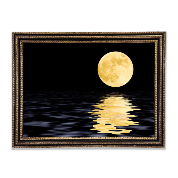 Rosalind Wheeler Perfect Moon Reflection - Single Picture Frame Art ...