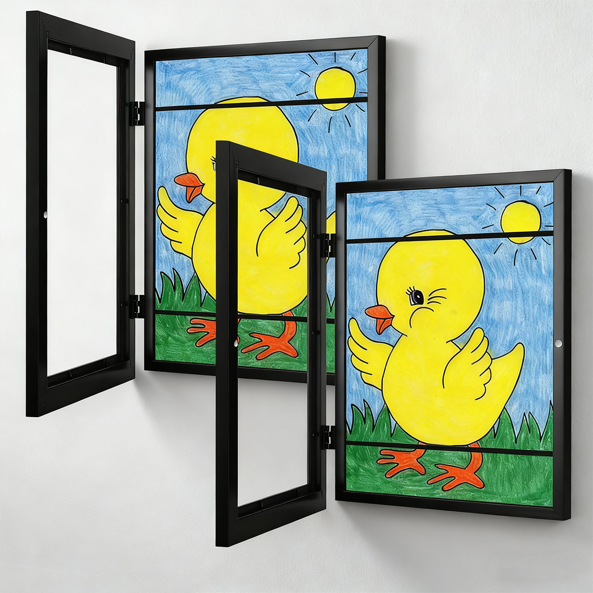 Latitude Run® 2-Pack Kids Artwork Frames 8.5X11 Front Opening Display ...