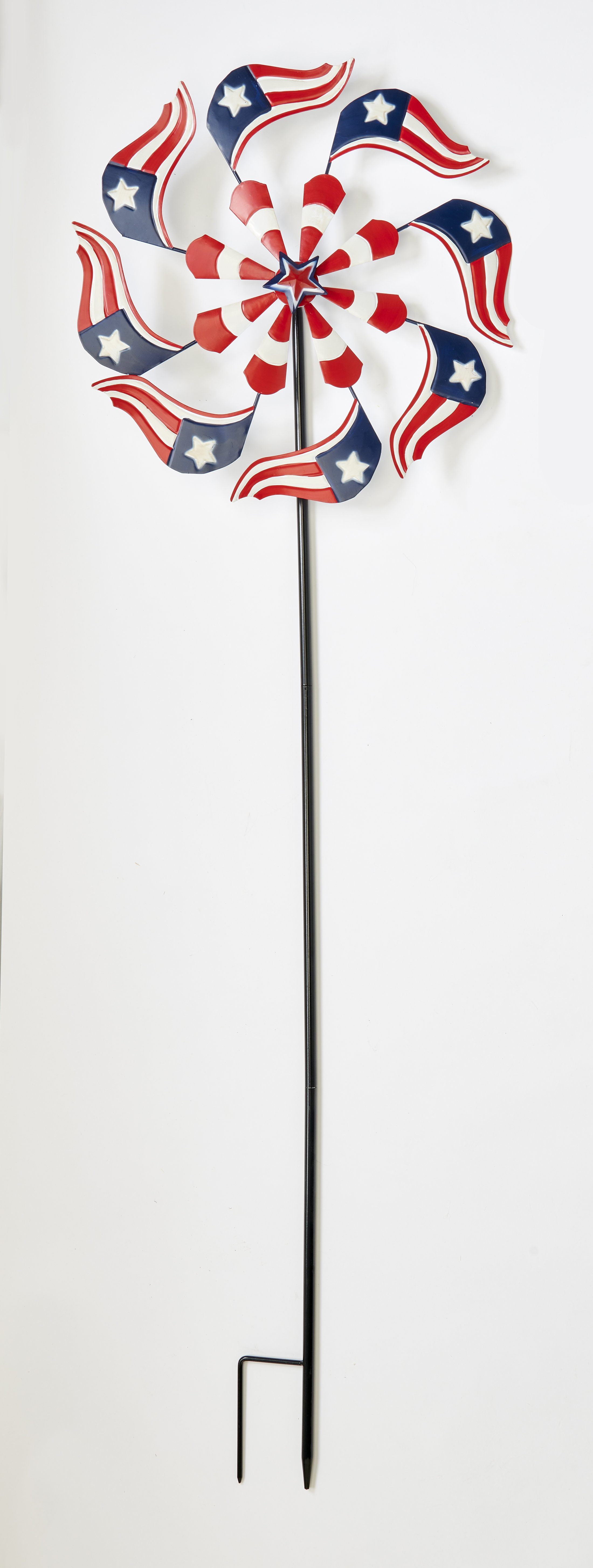 Arlmont & Co. Americana Flag Wind Spinner Garden Stake - Wayfair Canada
