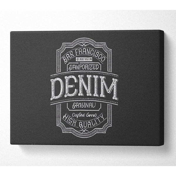 ClassicLiving Denim Poster - Wrapped Canvas Art Prints | Wayfair.co.uk