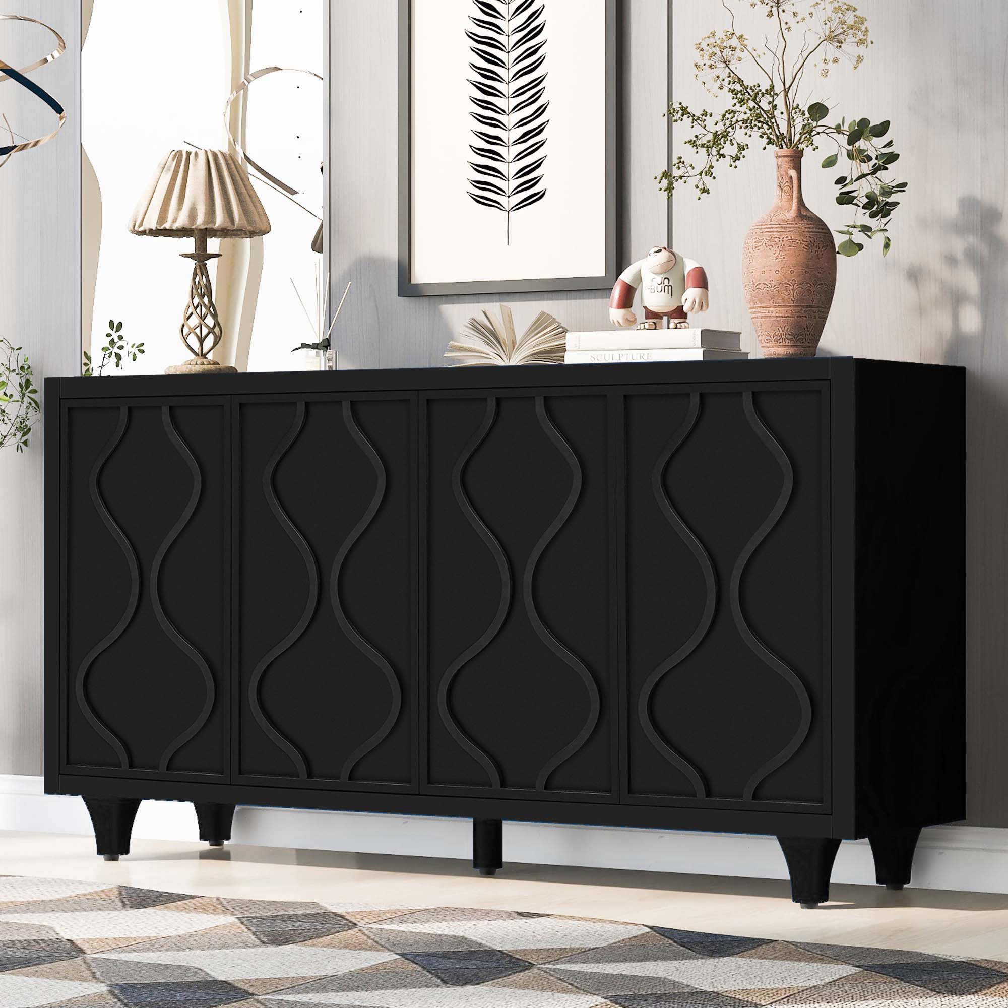 Winston Porter Storage Cabinet Sideboard Wooden Cabinet | Wayfair