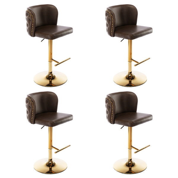 Everly Quinn Dukinfield Swivel Adjustable Height Stool & Reviews | Wayfair