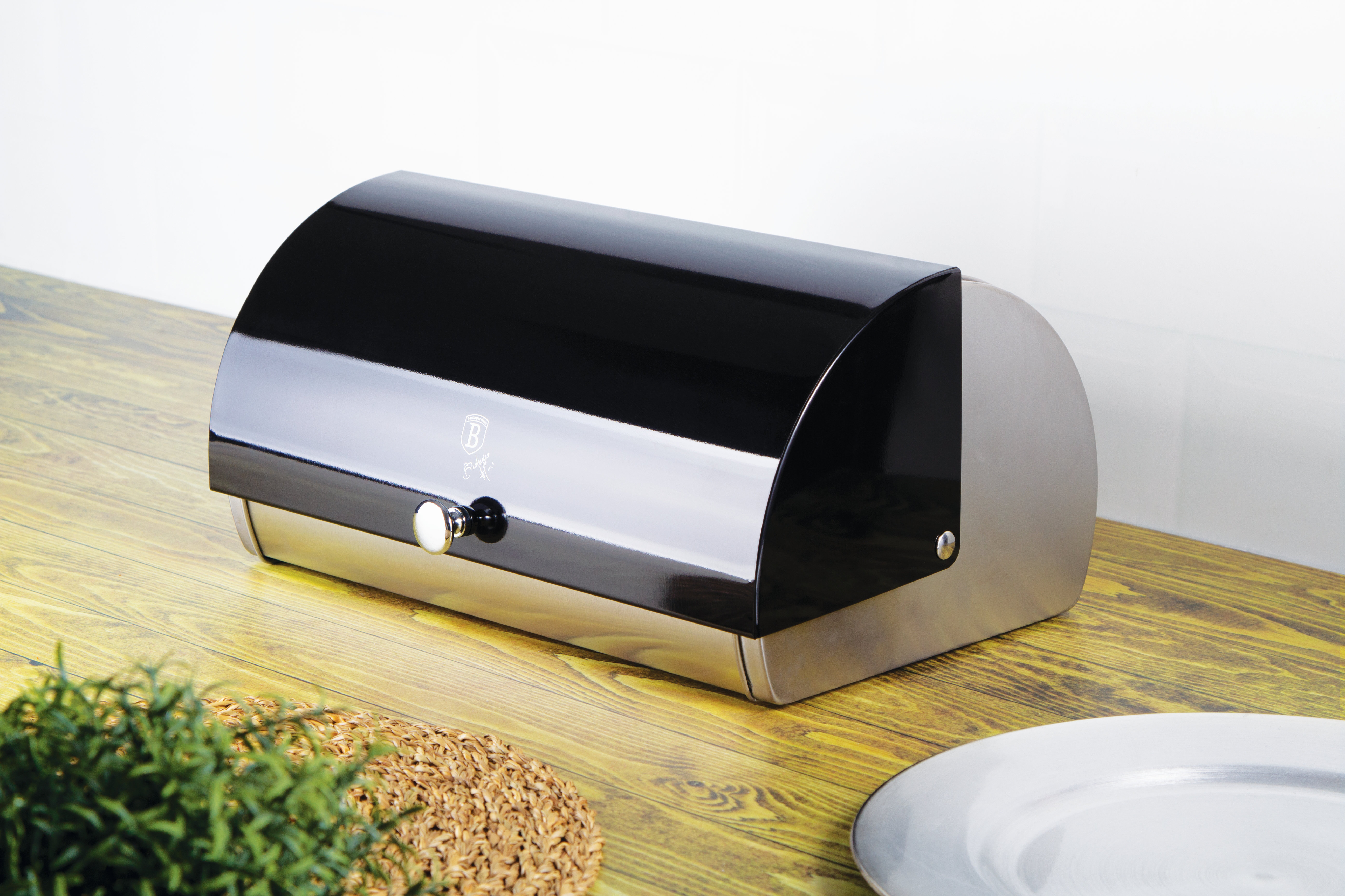 Berlinger Haus Stainless Steel Bread Box for Kitchen Countertop ...
