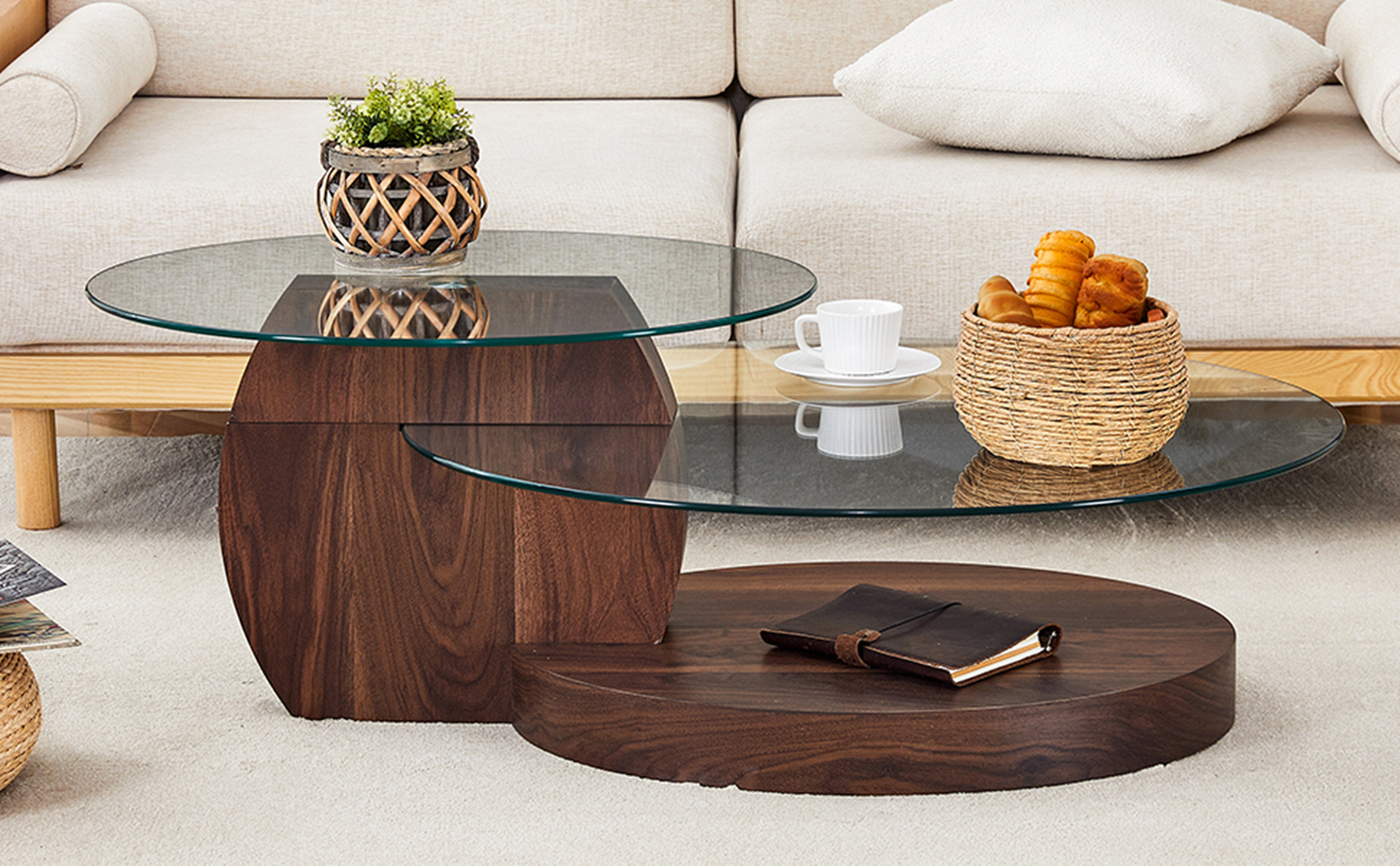 Ivy Bronx Double Layer Coffee Table | Wayfair