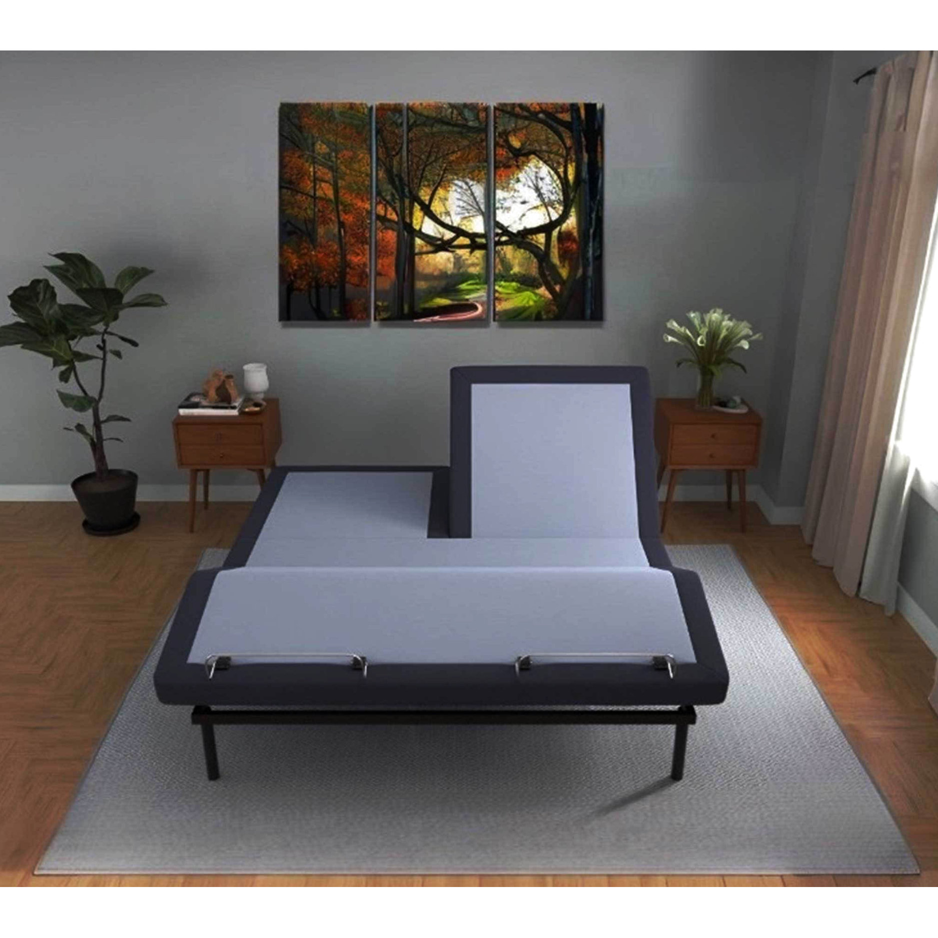 Latitude Run® Adjustable Bed Base For Queen Bt3000 - Head And Foot ...