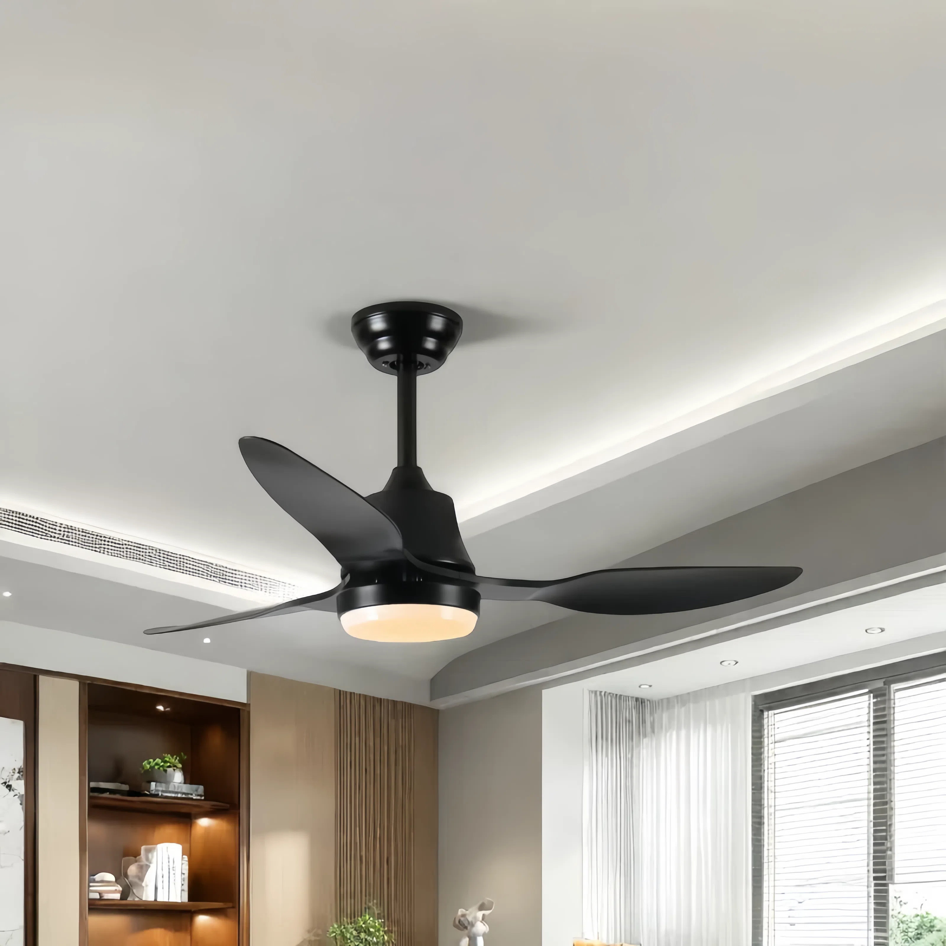 Blue Elephant 106.7Cm Ceiling Fan with Remote Control and Light Kit ...