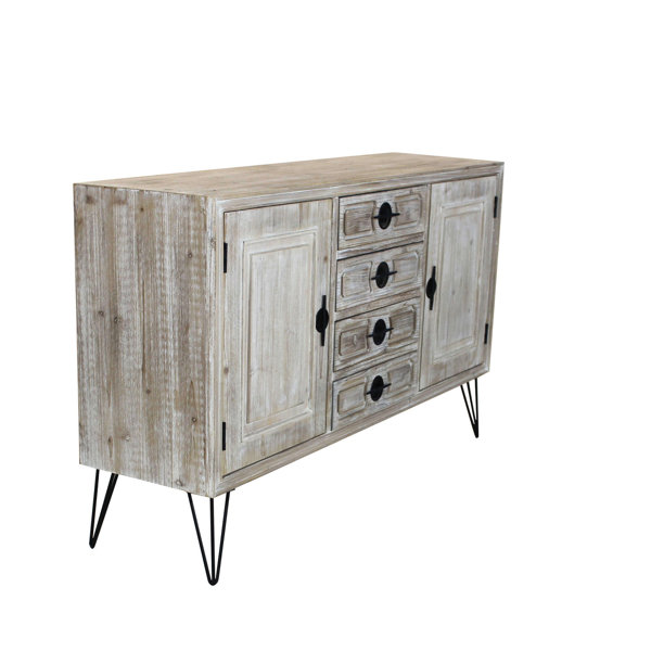 Union Rustic Daylann 122 Cm Wide 4 Drawer Sideboard | Wayfair.co.uk