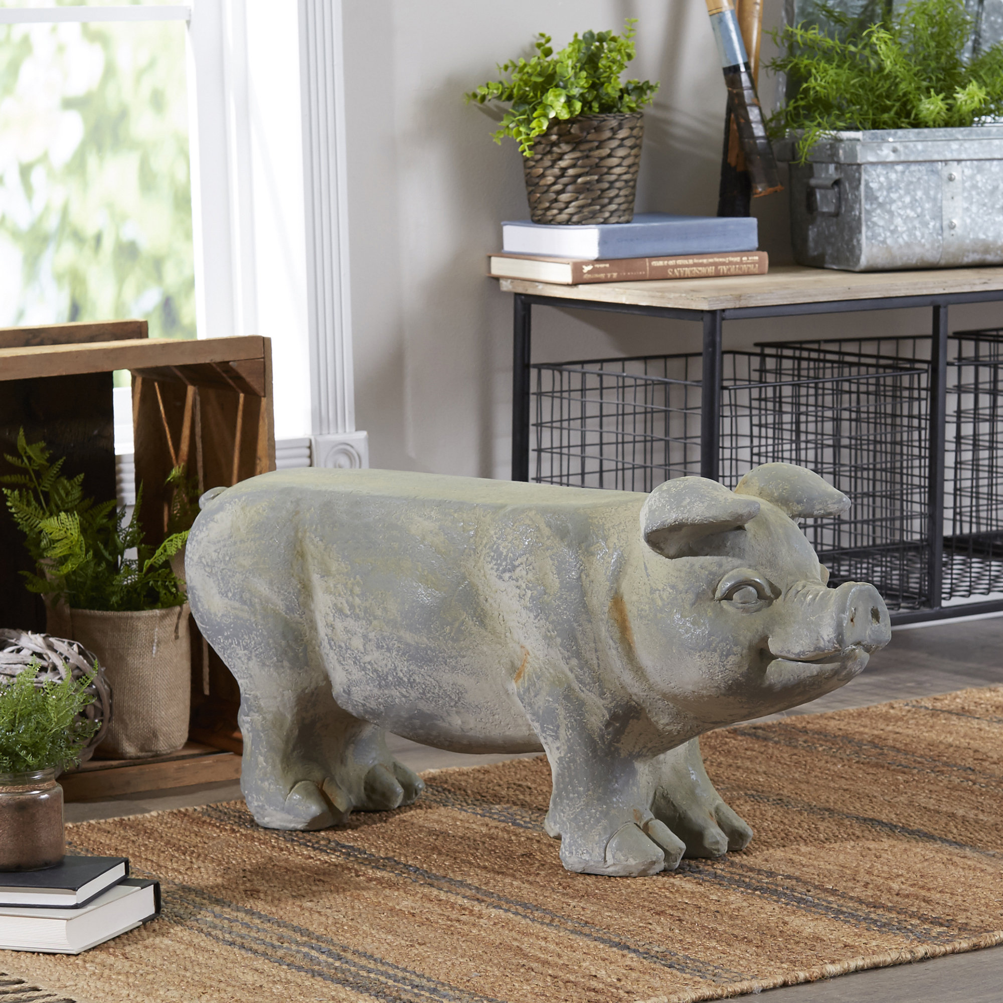 August Grove® Crenshaw Pig Stool & Reviews | Wayfair