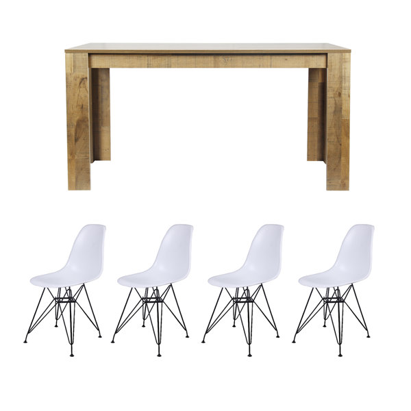 Gracie Oaks Sherral 4 - Person Dining Set | Wayfair