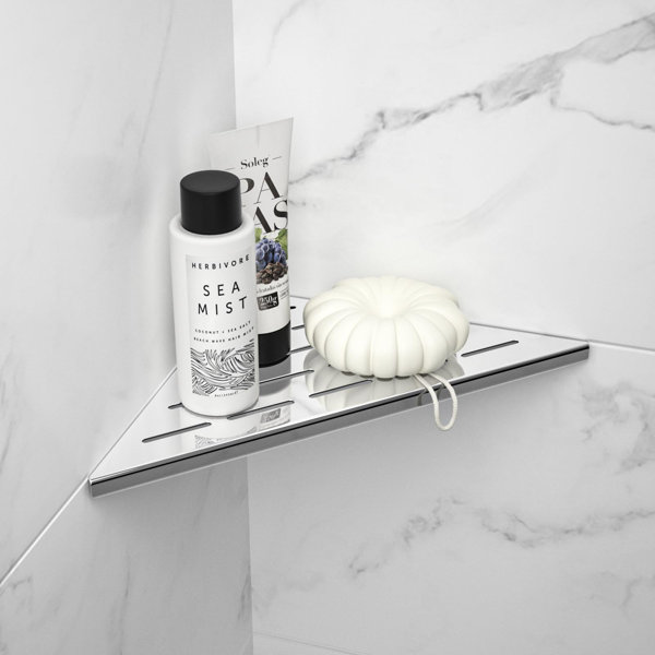 Rebrilliant Corner Shower Shelf 10" Polished 304 Stainless Steel ...