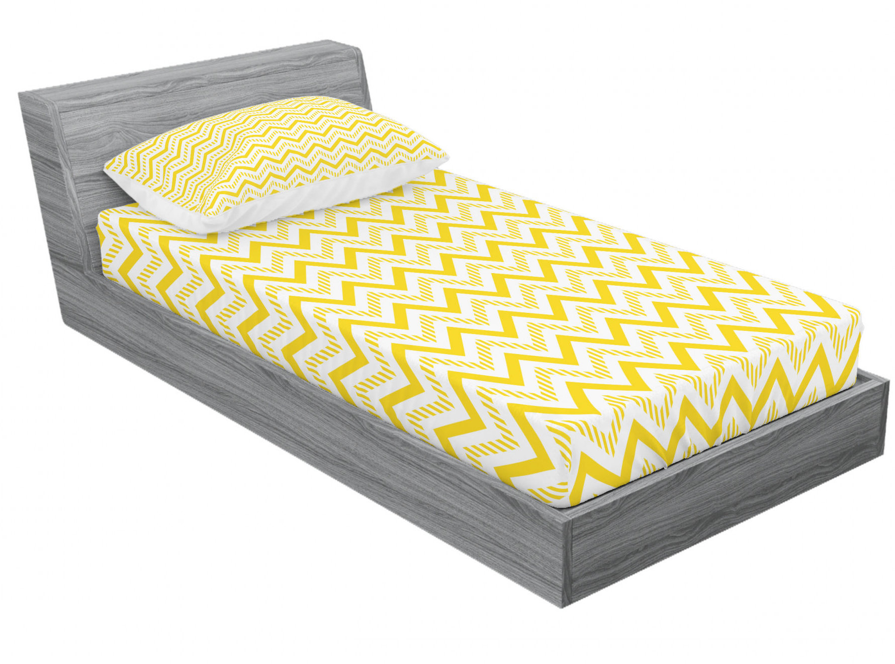 Ambesonne Cool 90s Retro Chevron Sheet Set | Wayfair