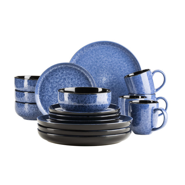 Brayden Studio Brittainy 16 Piece Stoneware Dinnerware Set - Service ...