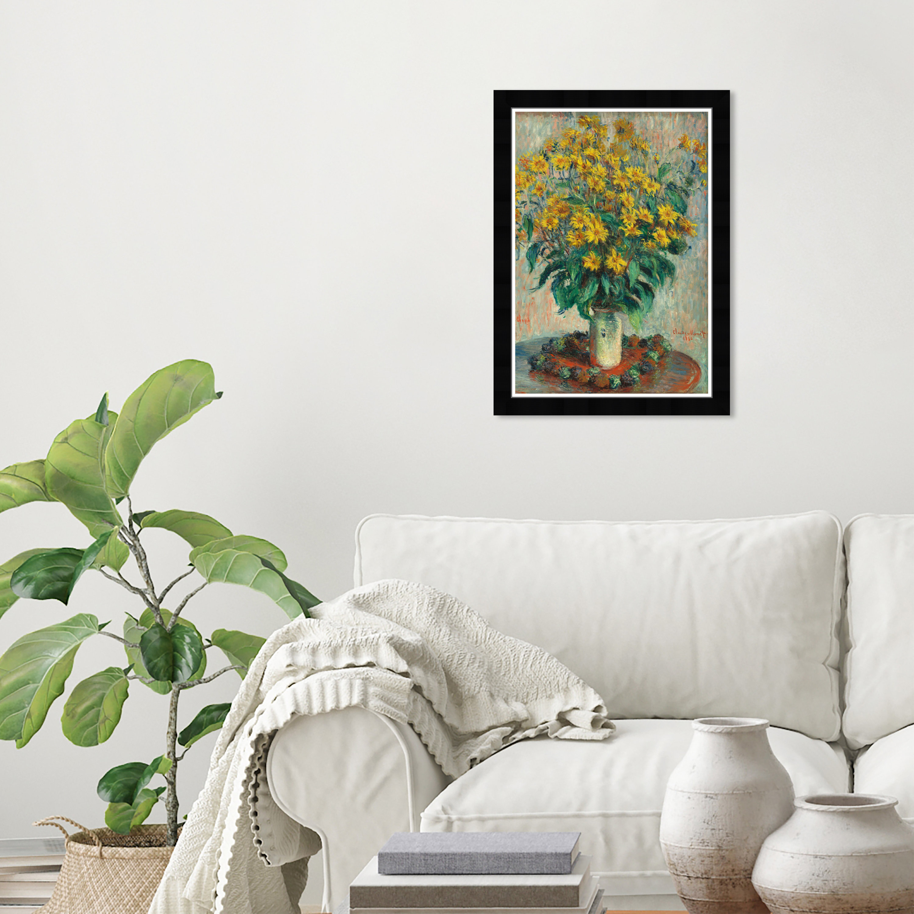 Winston Porter Daleisha Claude Monet - Jerusalem Artichoke Flowers by ...