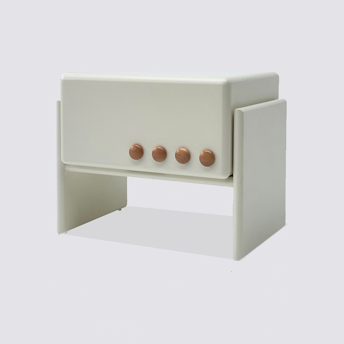 STONE DRAGON TILE ARTS LLC Modern Simple Cream Style Bedside Table ...