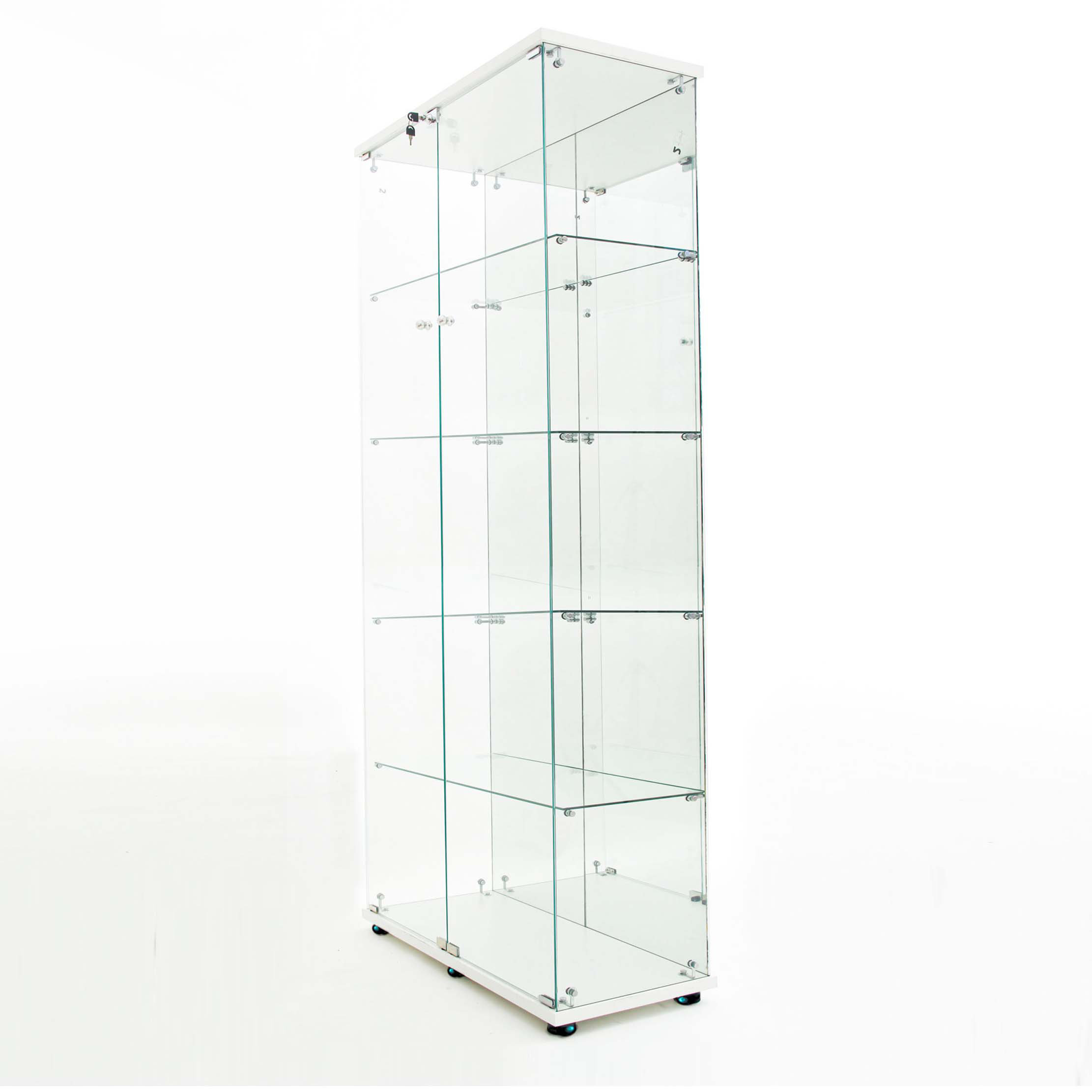 Ivy Bronx Tempered Glass Display Cabinet,Liquor Cabinet, Storage ...