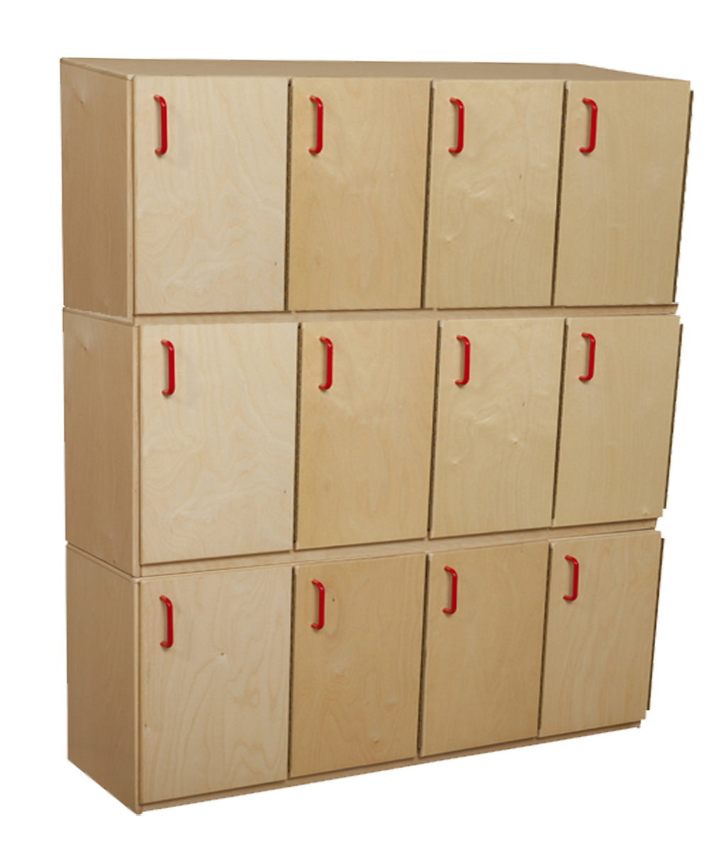 Wood Designs Stacking Locker - Three Units | Wayfair