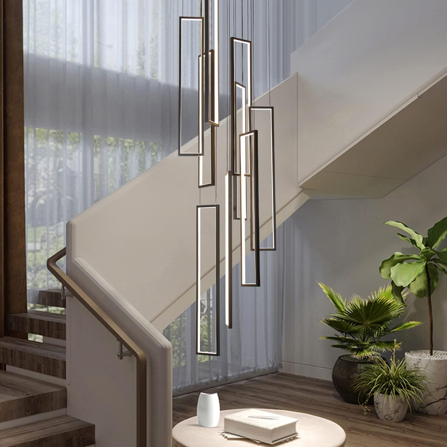 Corrigan Studio® Modern LED Dimmable Chandelier Pendant Light With ...