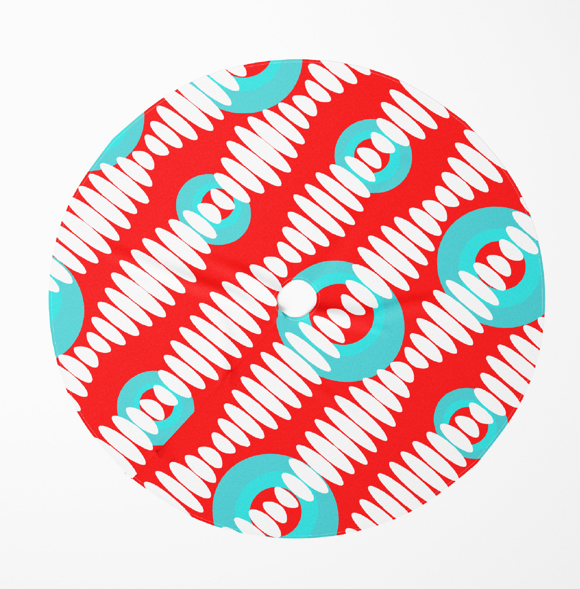 Crash Pad Designs Geometric Linen Tree Skirt | Wayfair