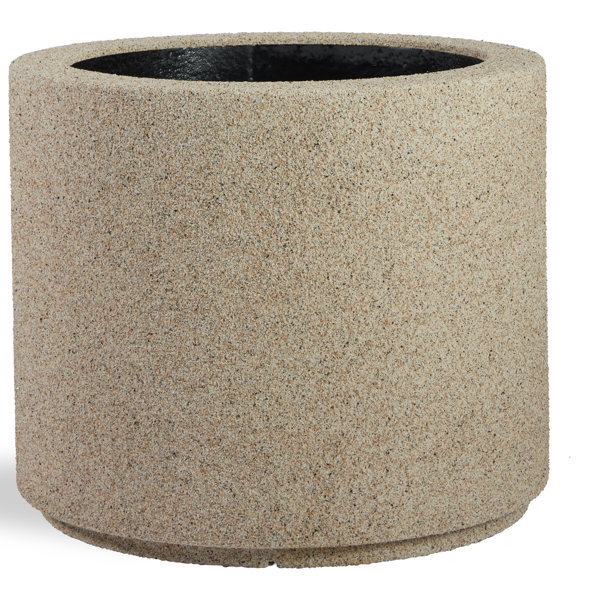 Gita Large Lightweight Outdoor 23" x 19" Round Planter Box & Reviews ...