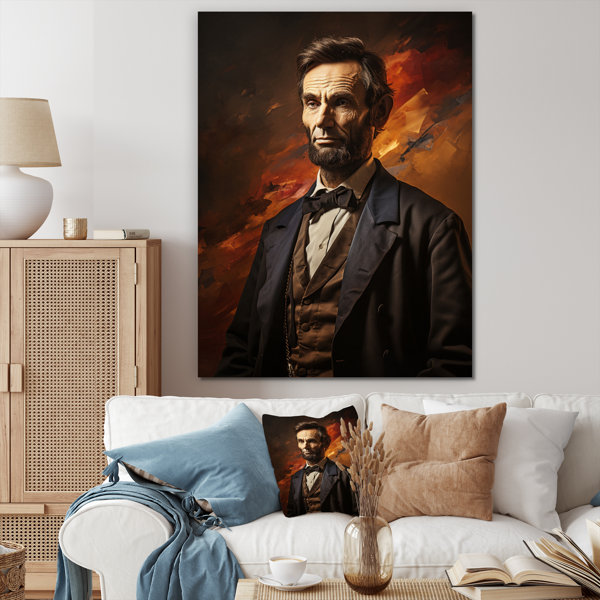 Darby Home Co Abraham Lincoln President Portrait I On Canvas Print ...