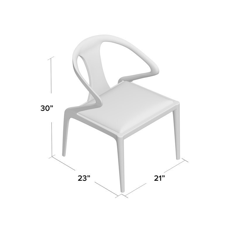 AllModern Downham Solid Back Arm Chair & Reviews | Wayfair